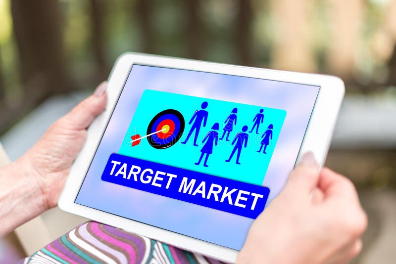 Target Market Concept on a Tablet Stock Image - Image of design, target ...