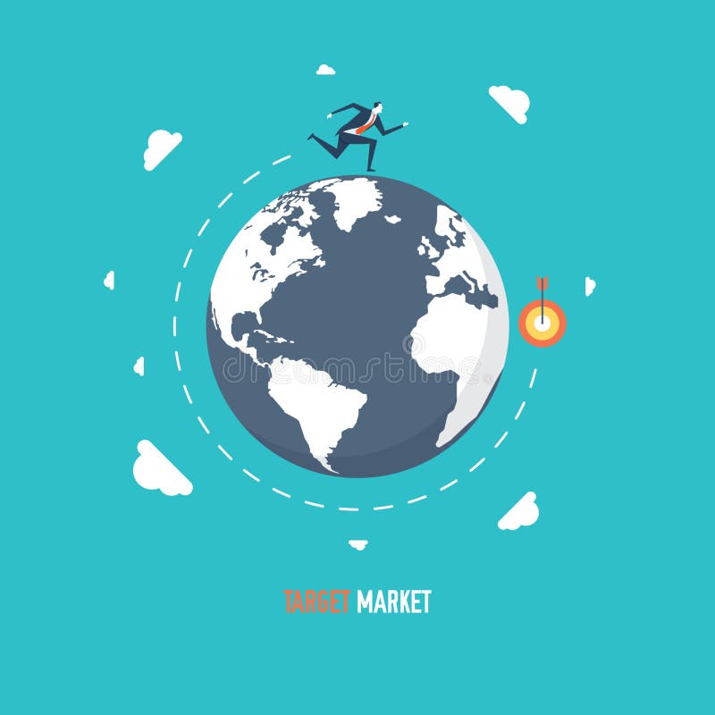 Target Market Concept. Vector Illustration Decorative Design Stock ... Target Market Concept. Vector Illustration Decorative Design Stock ...