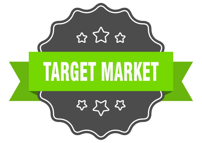 Target Market Banner Template. Target Market Ribbon Label Stock Vector ...