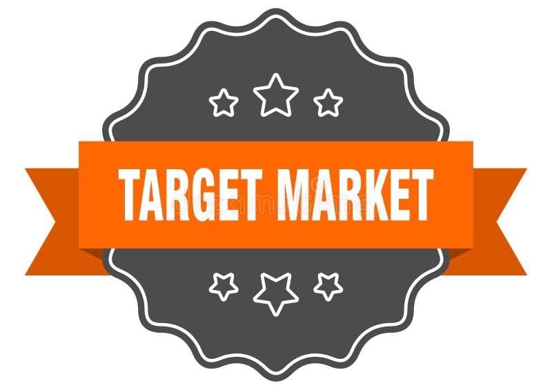 Target market label stock vector. Illustration of seal - 194924554