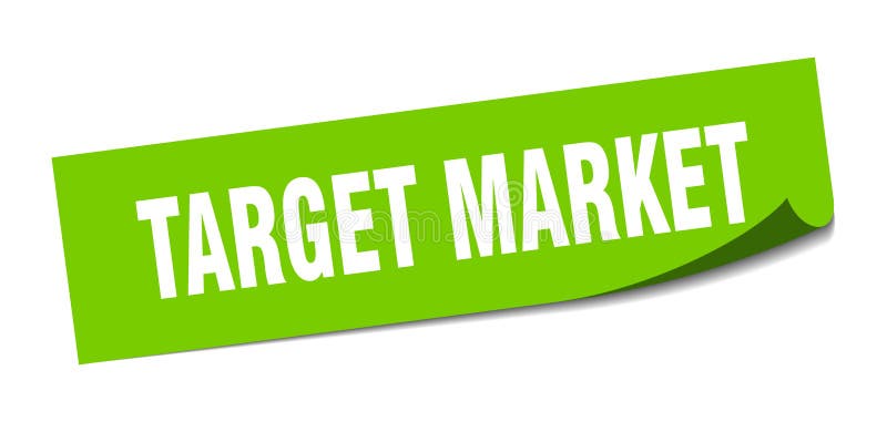 Target Market Sticker. Target Market Square Sign Stock Vector ...
