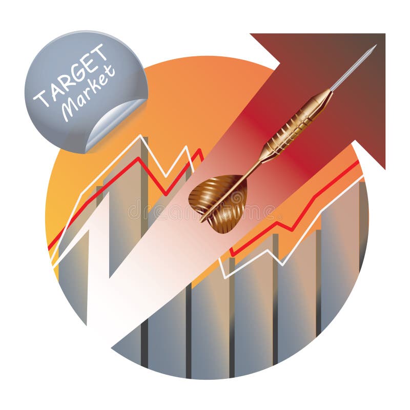 Target Market. Vector Illustration Decorative Design Stock Vector ...