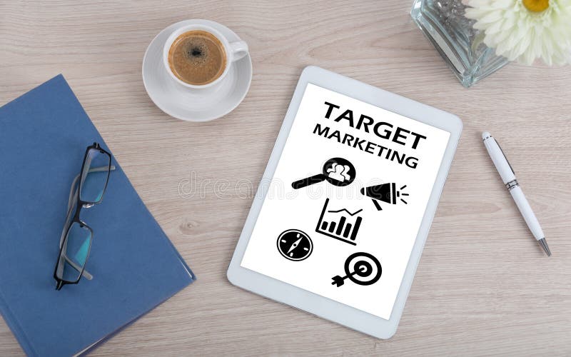 Target Marketing Concept on a Digital Tablet Stock Photo - Image of ...