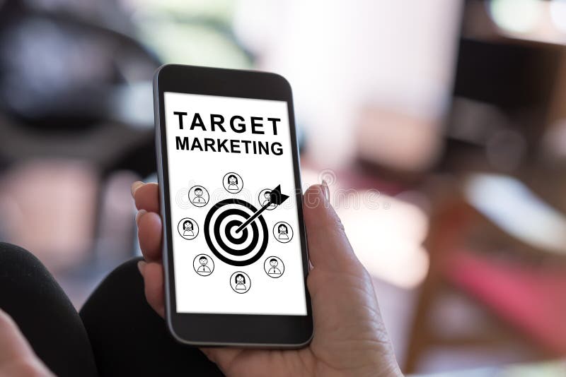 Target Marketing Concept on a Smartphone Stock Image - Image of mobile ...