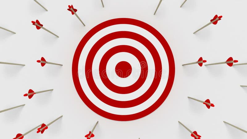 All Arrows Missed the Target. Stock Footage - Video of failed ...
