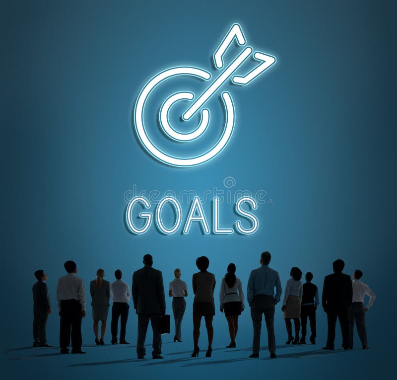 Target Mission Vision Business Goal Aim Concept Stock Image - Image of ...