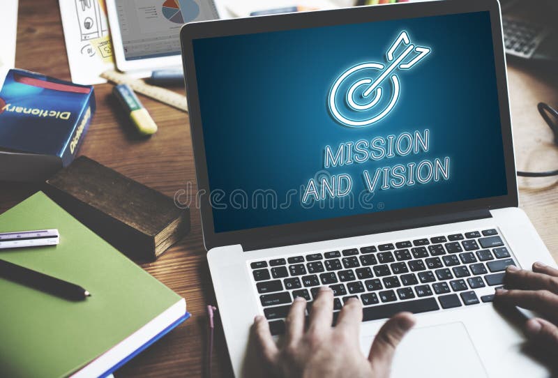 Target Mission Vision Business Goal Aim Concept Stock Image - Image of ...