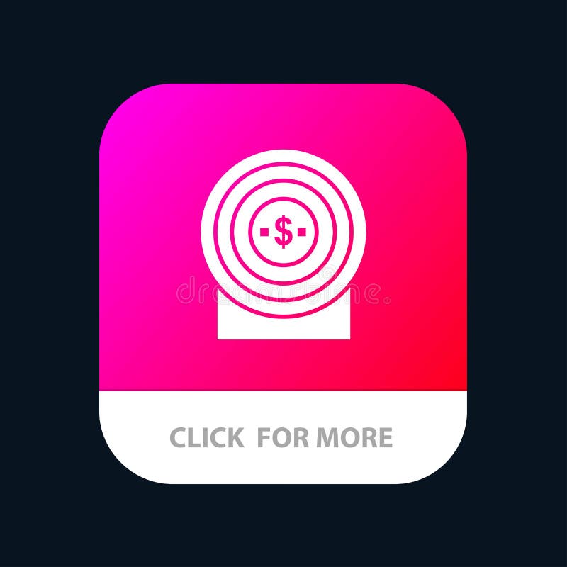 Target, Money, Achievement, Target Mobile App Button. Android and IOS ...