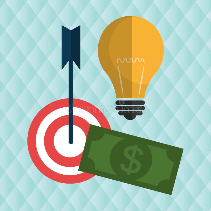 Pictogram of Men and Target with Arrow Stock Vector - Illustration of ...