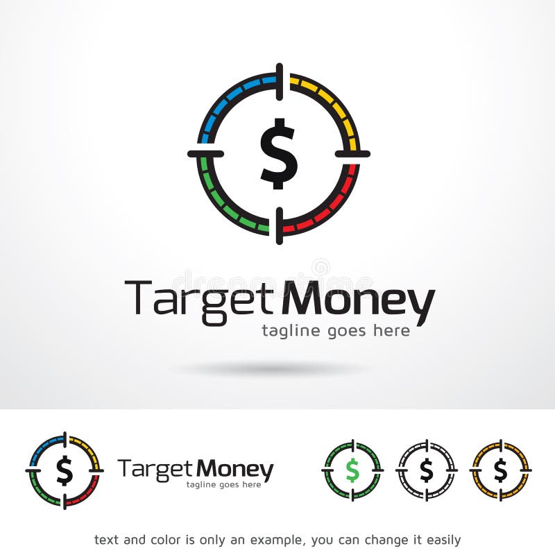 Target Money Logo Template Design Vector Stock Vector - Illustration of ...