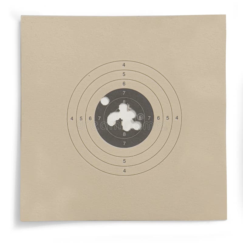 Target with Numbers for Shooting at a Shooting Range Stock Photo ...