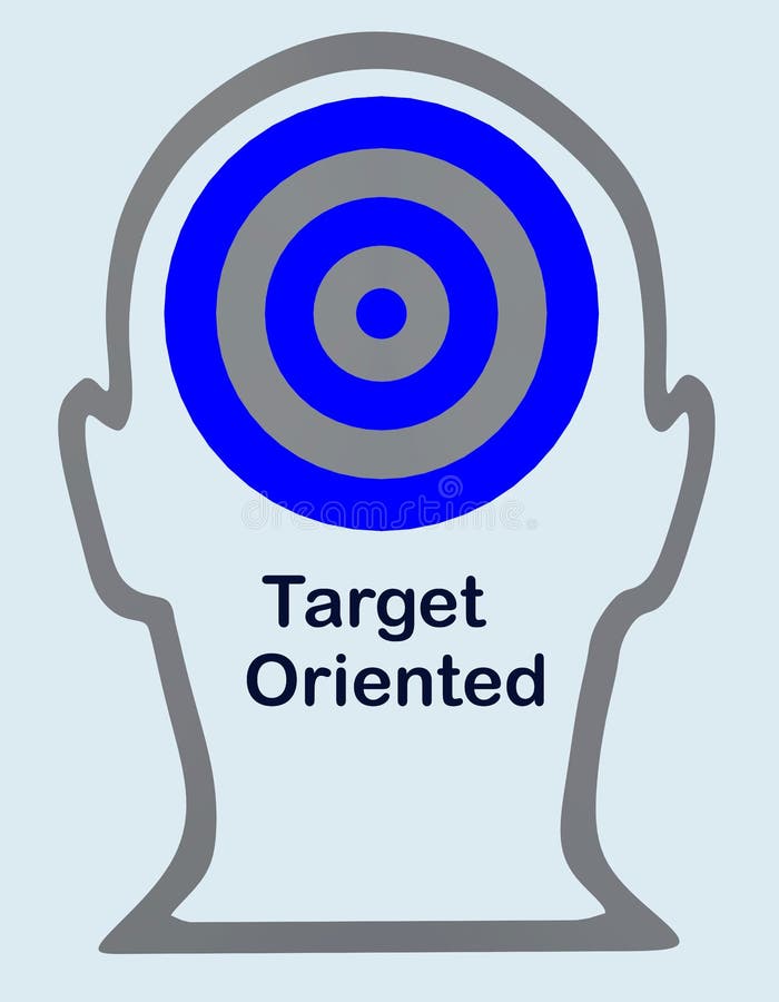 Target Oriented concept stock illustration. Illustration of success ...