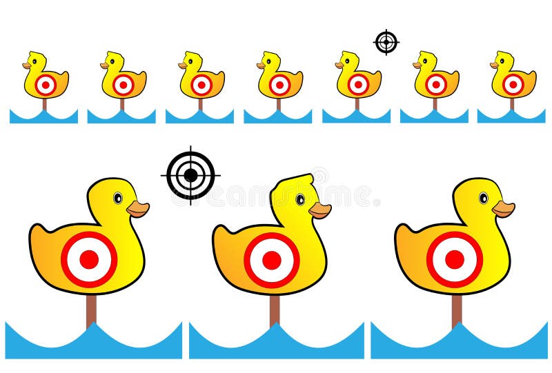 Target Painted Yellow Ducks for Shooting Range and Entertainment Stock ...