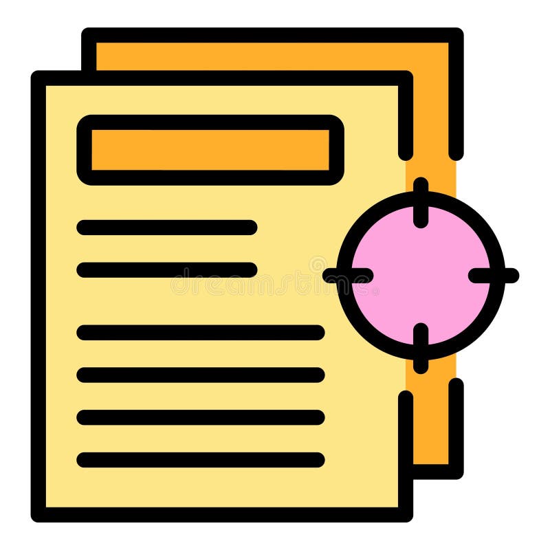 Target Paper Expert Icon Vector Flat Stock Vector - Illustration of ...
