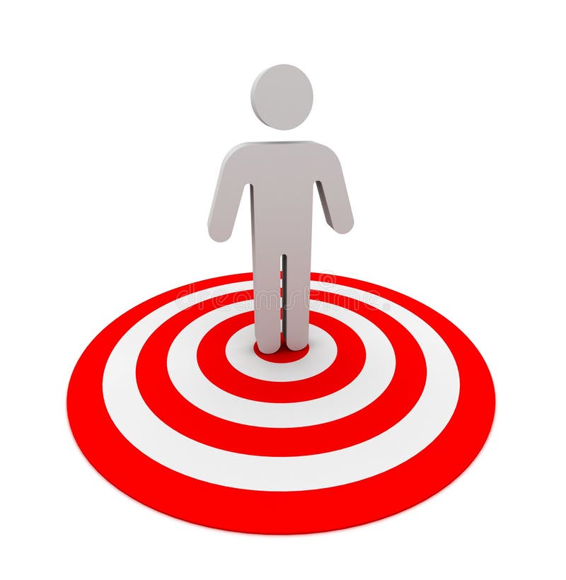 Target Group Concept 3d Illustration Stock Illustration - Illustration ...