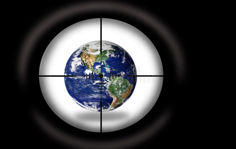 Target - Planet Earth stock illustration. Illustration of alert - 40089982