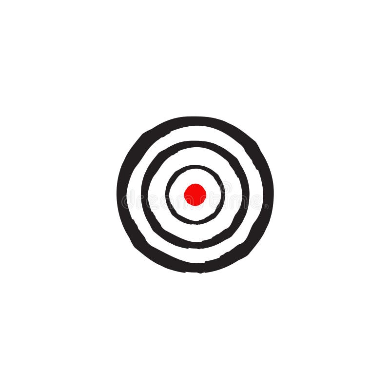 Target Point Icon Logo Design Vector Template Stock Vector ...