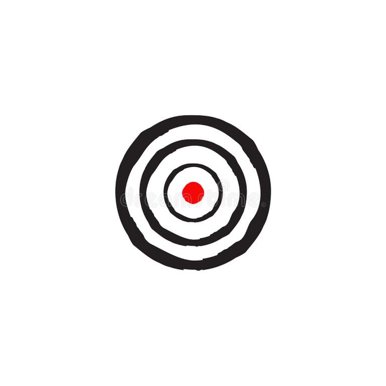 Target Point Icon Logo Design Vector Template Stock Vector ...