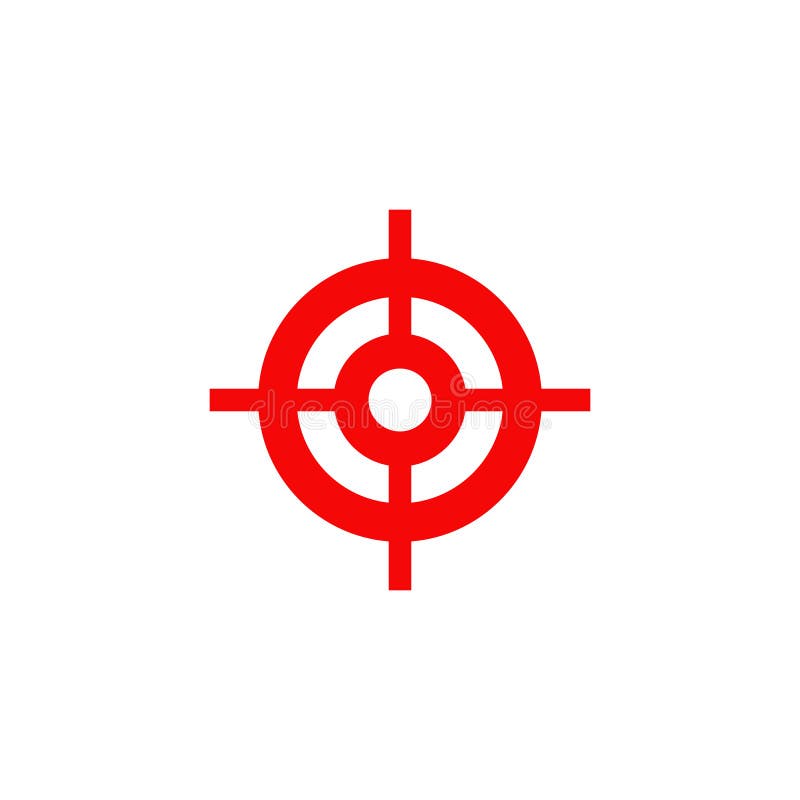 Target Point Icon Logo Design Vector Template Stock Vector ...