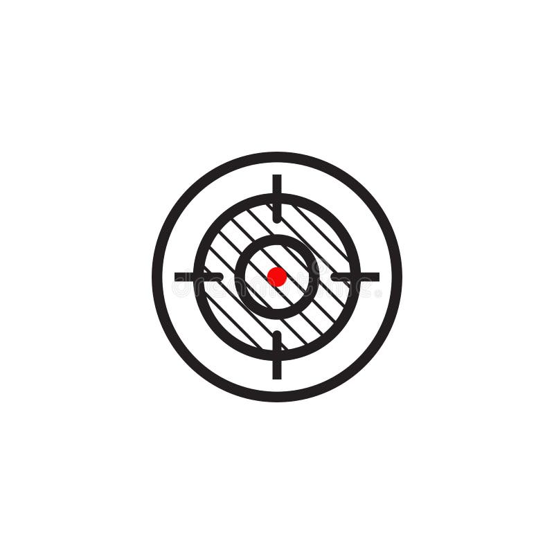 Target Point Icon Logo Design Vector Template Stock Vector ...