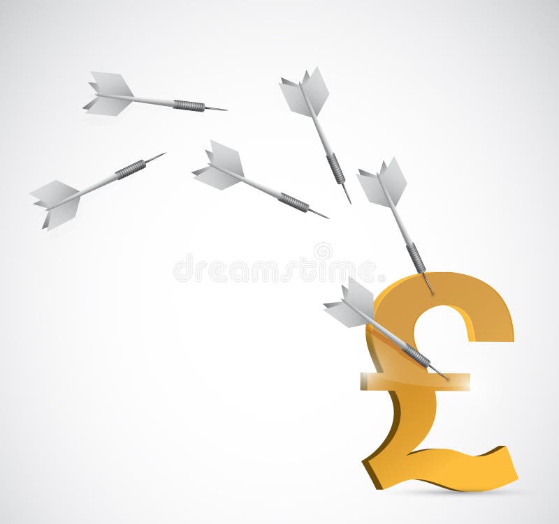 Target Pound Currency Illustration Design Stock Illustration ...