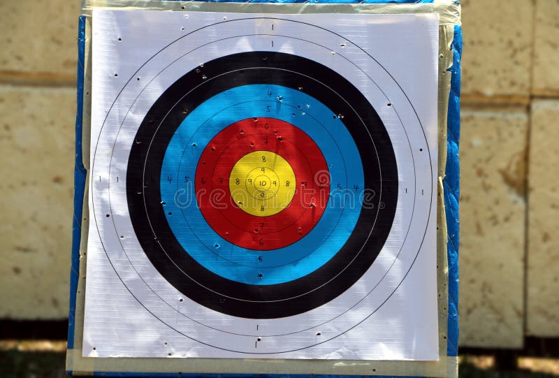 Target practice board stock image. Image of board, circle - 71839591
