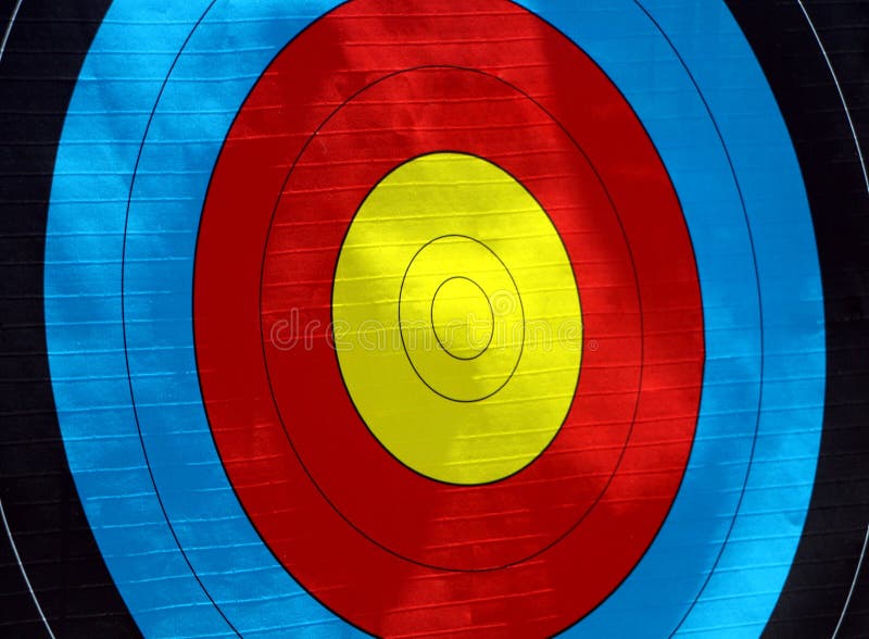 Target Practice Board Side View Stock Photo - Image of round, board ...
