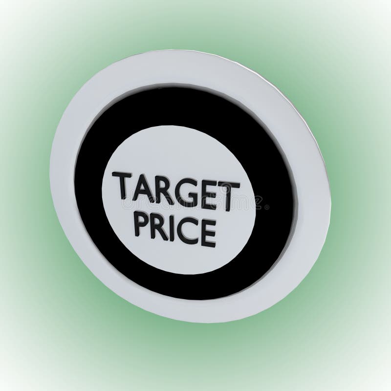 Target price metaphor stock vector. Illustration of success - 19471658