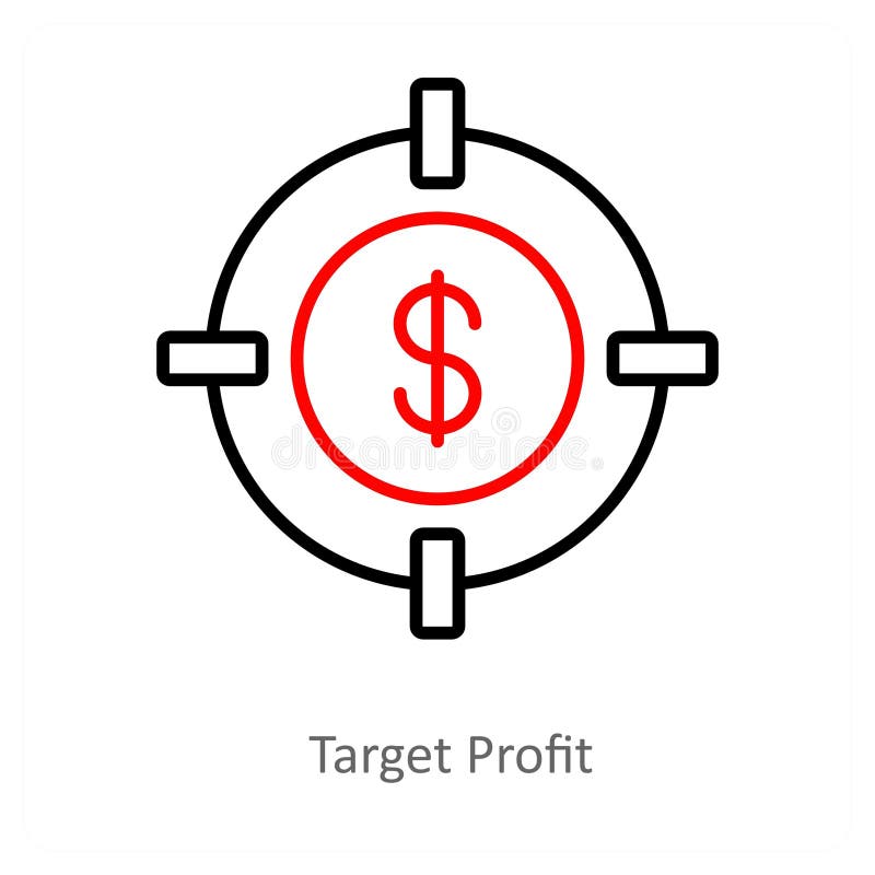 Target Profit stock illustration. Illustration of grow - 339790152