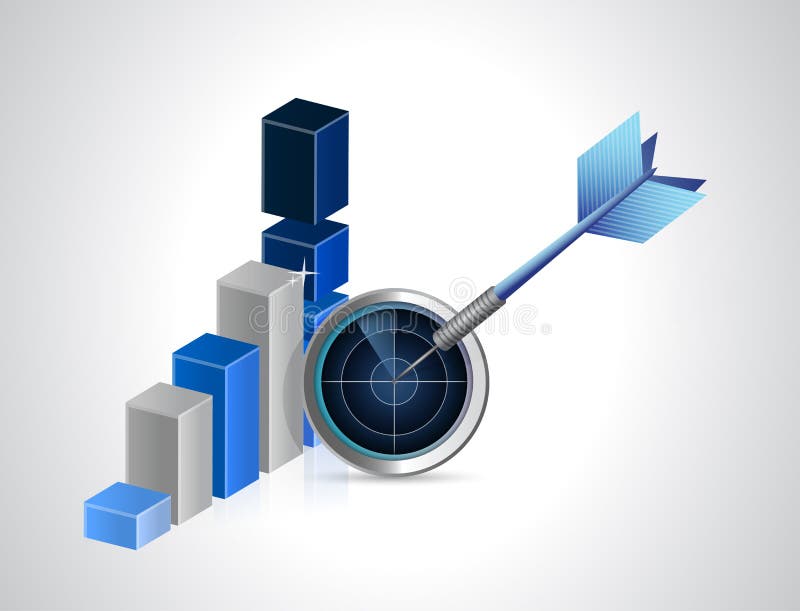 Target Profits Concept Illustration Design Stock Illustration ...