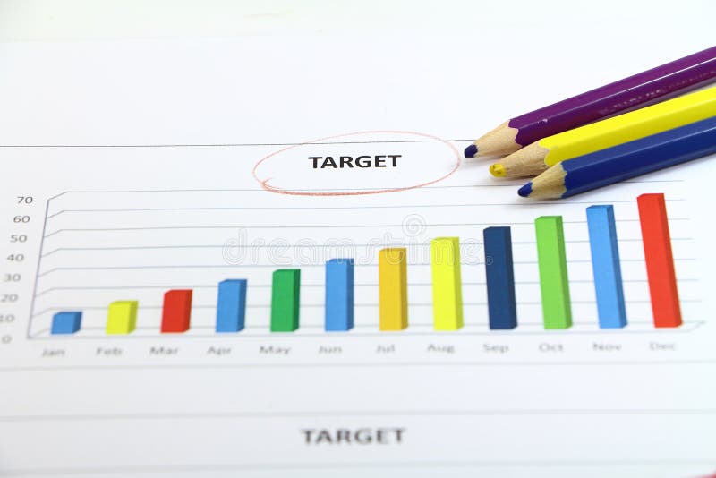 Target chart stock photo. Image of growth, investment - 54129560