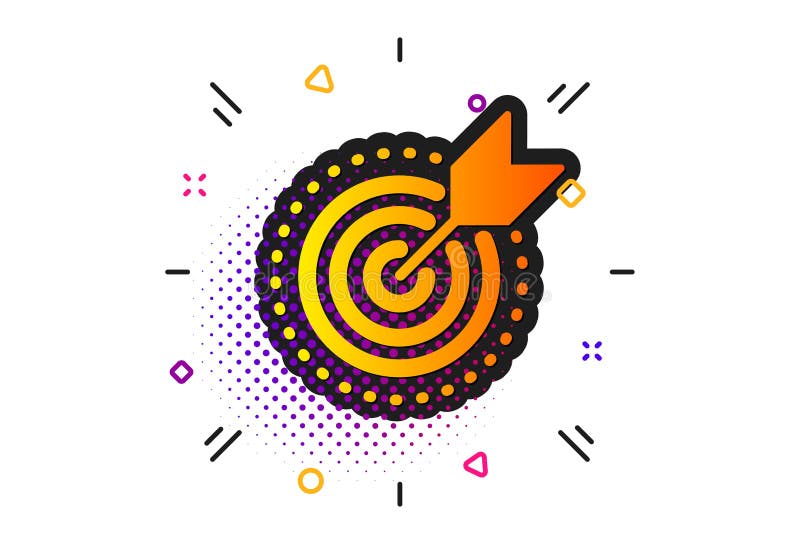 Target Purpose Icon. Stratery Goal Sign. Core Value. Vector Stock ...