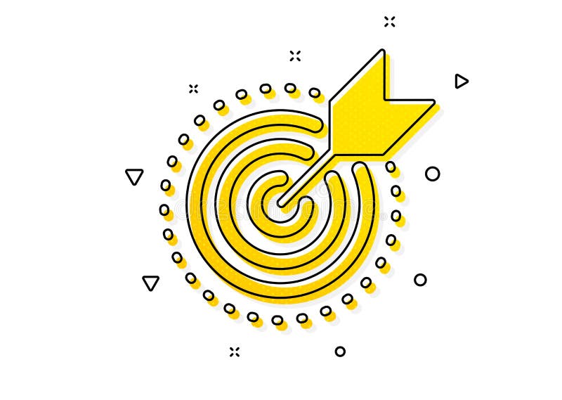 Target Purpose Icon. Stratery Goal Sign. Core Value. Vector Stock ...