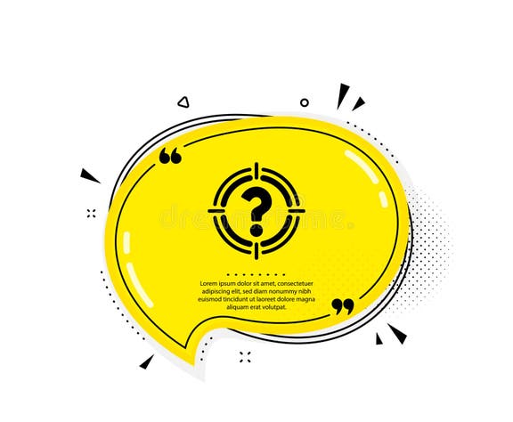 Target with Question Mark Icon. Vector Stock Vector - Illustration of ...