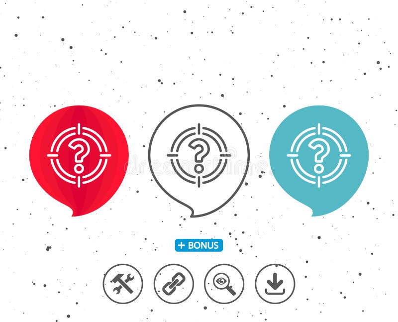 Target Question Mark Icon Stock Illustrations – 959 Target Question ...