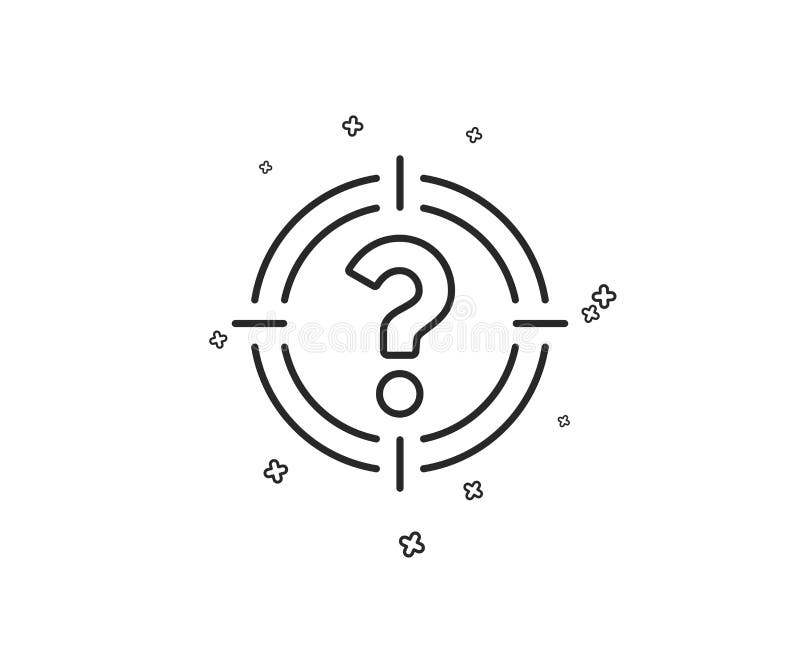 Target Question Mark Icon Stock Illustrations – 891 Target Question ...