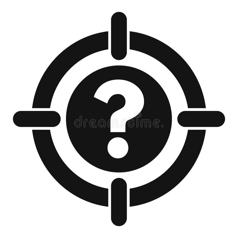 Target Question Mark Icon Stock Illustrations – 975 Target Question ...