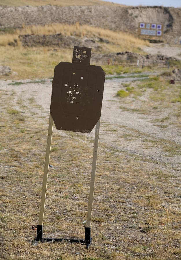 Target at the range stock image. Image of range, tape - 26737699