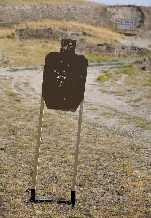 Target at the range stock image. Image of range, tape - 26737699