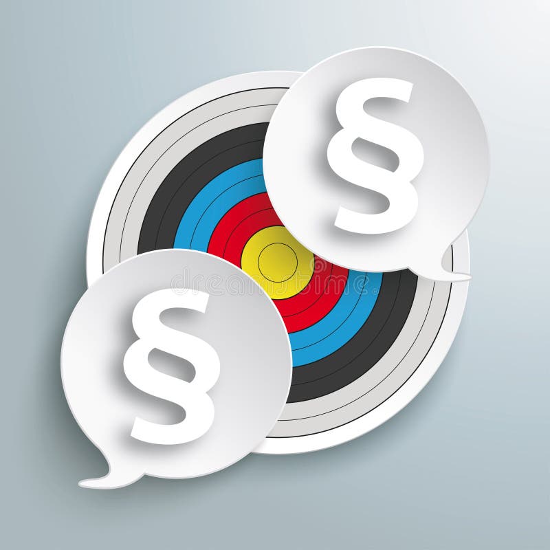 Target 2 Round Speech Bubbles Paragraph Stock Vector - Illustration of ...