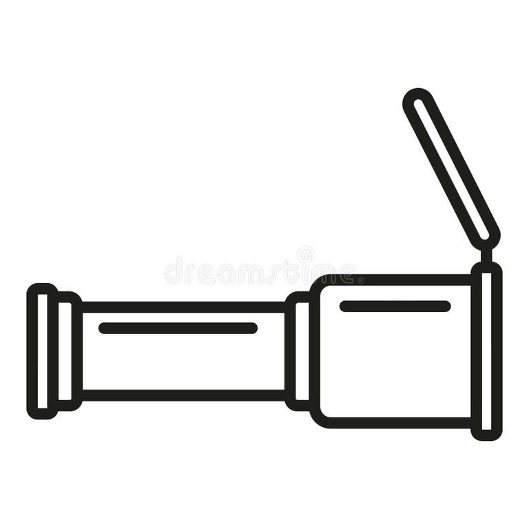 Target Scope Icon Outline Vector. Rifle Sight Stock Illustration ...
