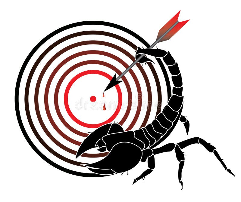 Scorpion - warning sign stock vector. Illustration of bite - 40686988