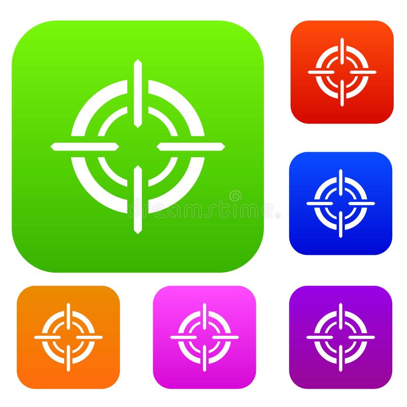 Target set collection stock vector. Illustration of blue - 98075203