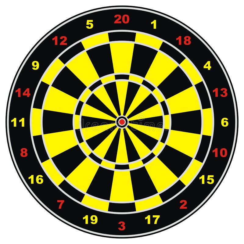 Throwing darts, target stock vector. Illustration of icon - 67036537