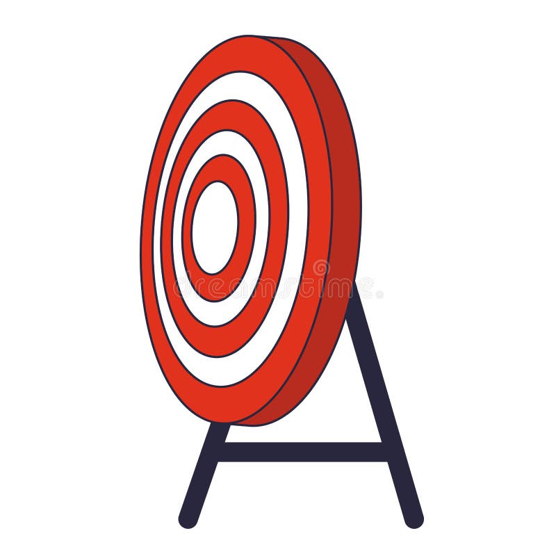 Target shooting cartoon stock vector. Illustration of achievement ...