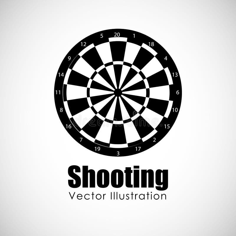 Target shooting design stock vector. Illustration of hitting - 63369095