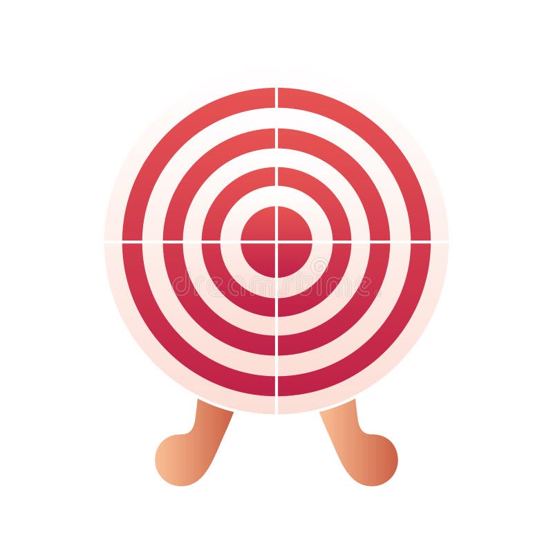 Target Shooting Isolated Icon Stock Vector - Illustration of board ...