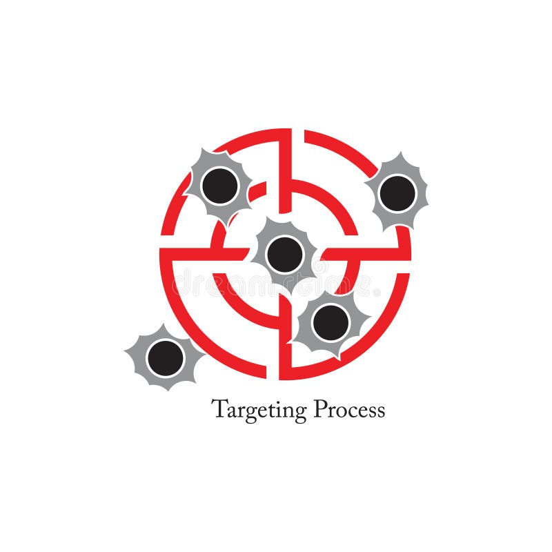 Shooting Target Lens Symbol Vector Stock Vector - Illustration of ...