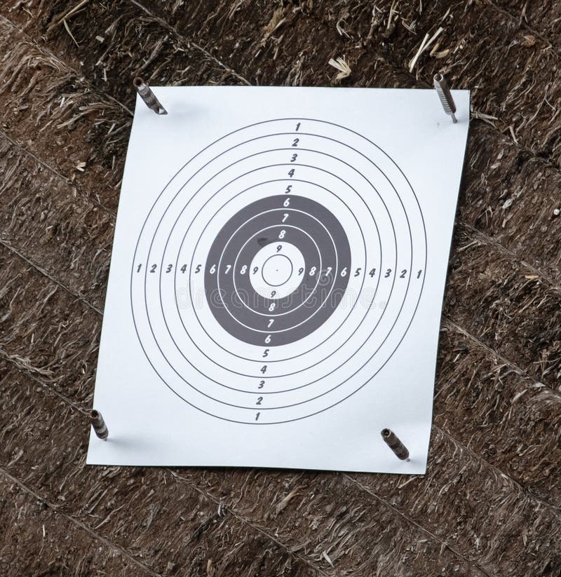 Target for Shooting from Pneumatic Weapons. Background Stock Photo ...