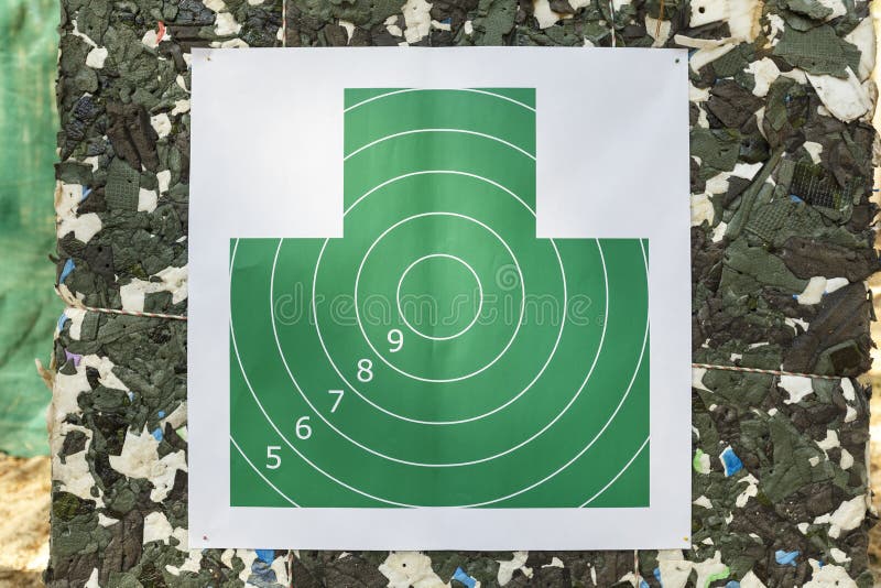Target Shooting Range in the Forest Stock Image - Image of goal ...